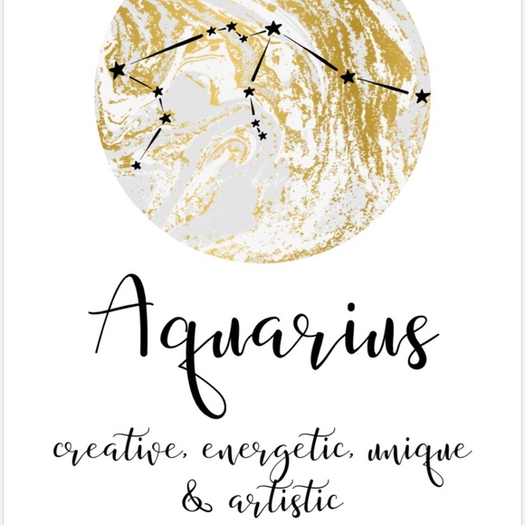 Triad Art & Design | Wall Decor | Aquarius Zodiac Sign Constellation ...